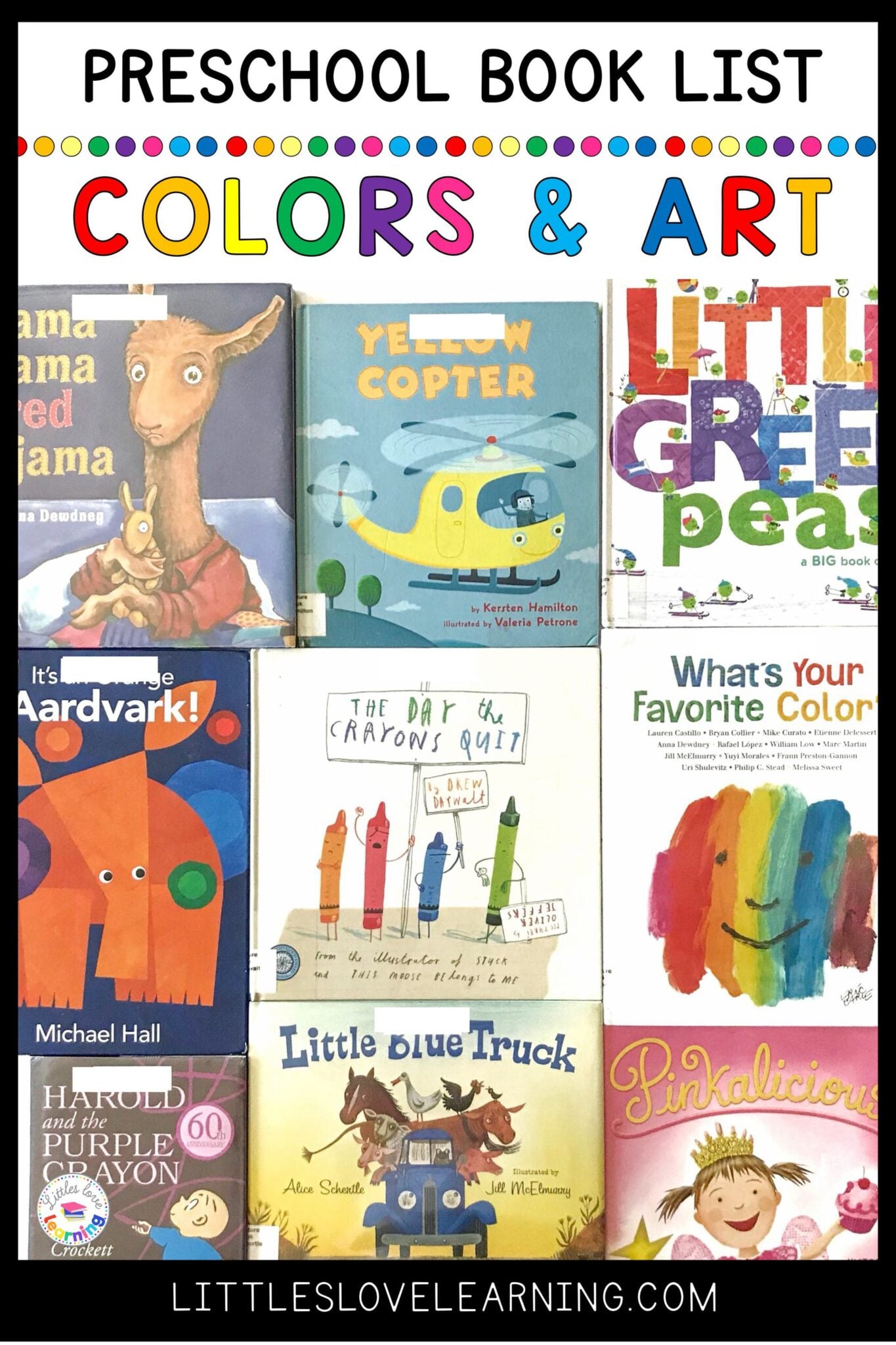 The BEST Color & Art Books for Preschool, Pre-K, & Kindergarten