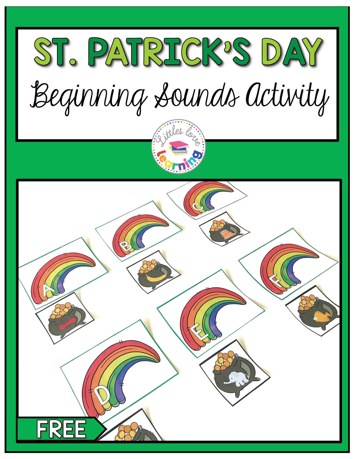 A Fun & Festive St. Patrick's Day Sensory Bin for Preschoolers