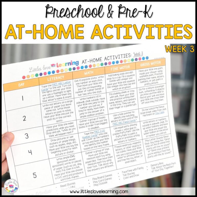 20 Hands-On BUT Low-Prep Preschool Activities for Home