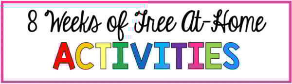 8 Weeks of Easy & FREE Preschool Learning Activities To Do At Home