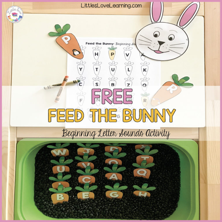 FREE Feed the Bunny Activity for Preschoolers (Perfect for Easter!)