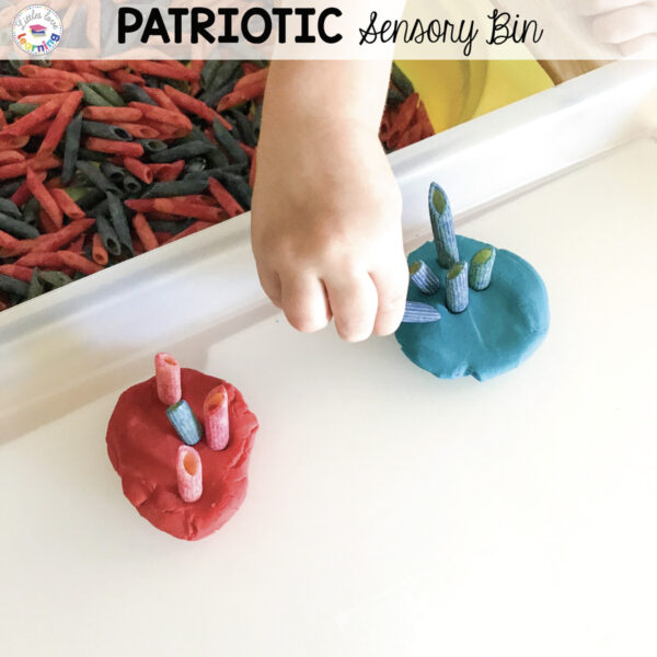 Easy & FUN 4th of July Sensory Bin for Preschool & Pre-K