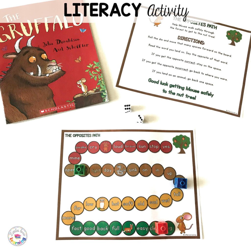 FUN and HANDS-ON Preschool Activities for The Gruffalo