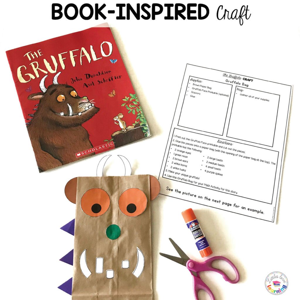FUN and HANDS-ON Preschool Activities for The Gruffalo