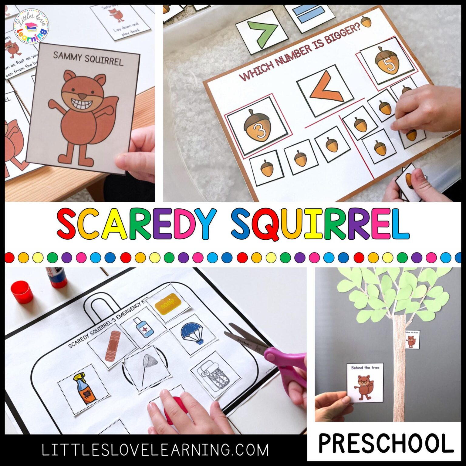 Fun Scaredy Squirrel Activities for Preschool, Pre-K, Kindergarten