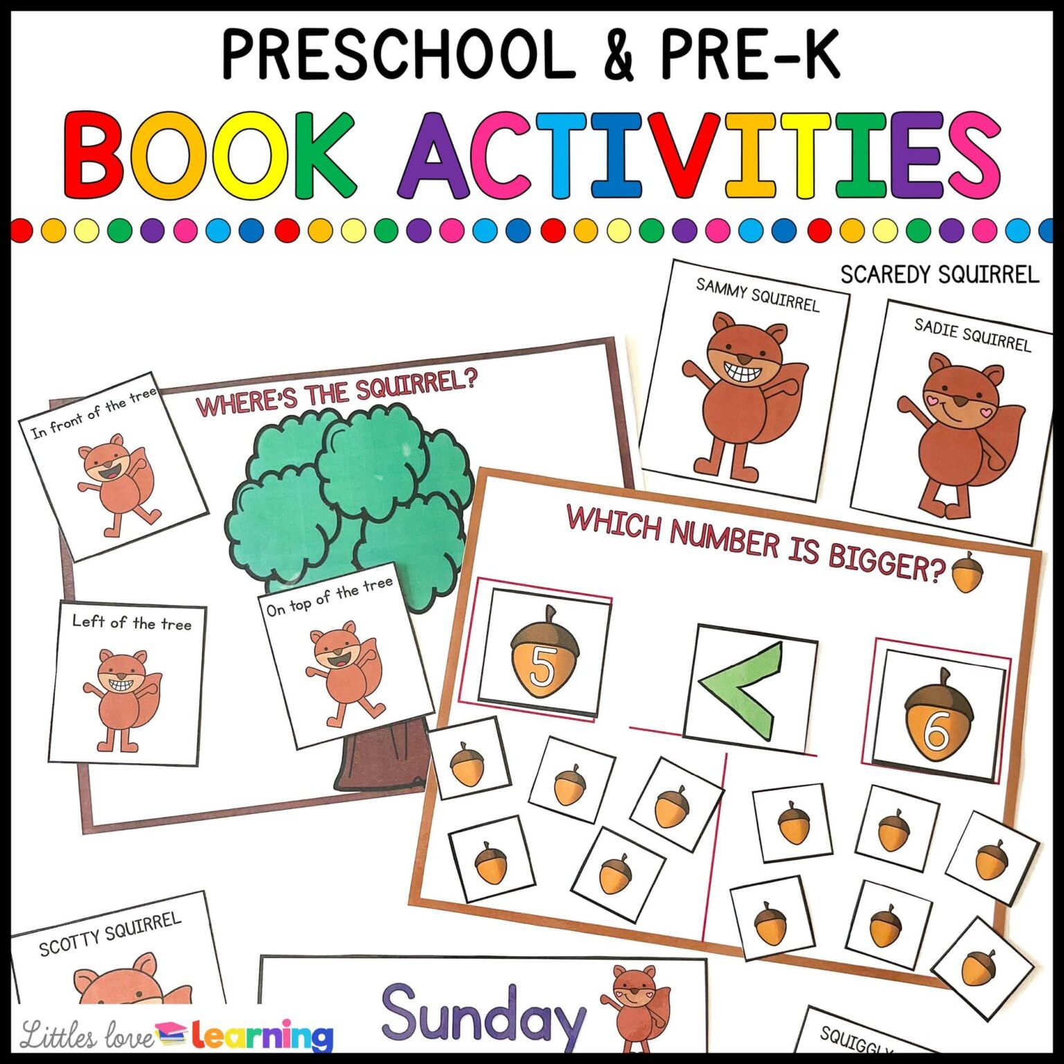 Fun Scaredy Squirrel Activities for Preschool, Pre-K, Kindergarten