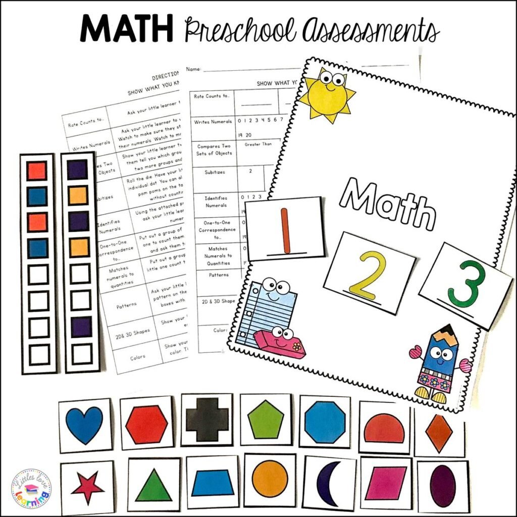Printable Preschool & Pre-K Assessment Pack (Standards-Based)