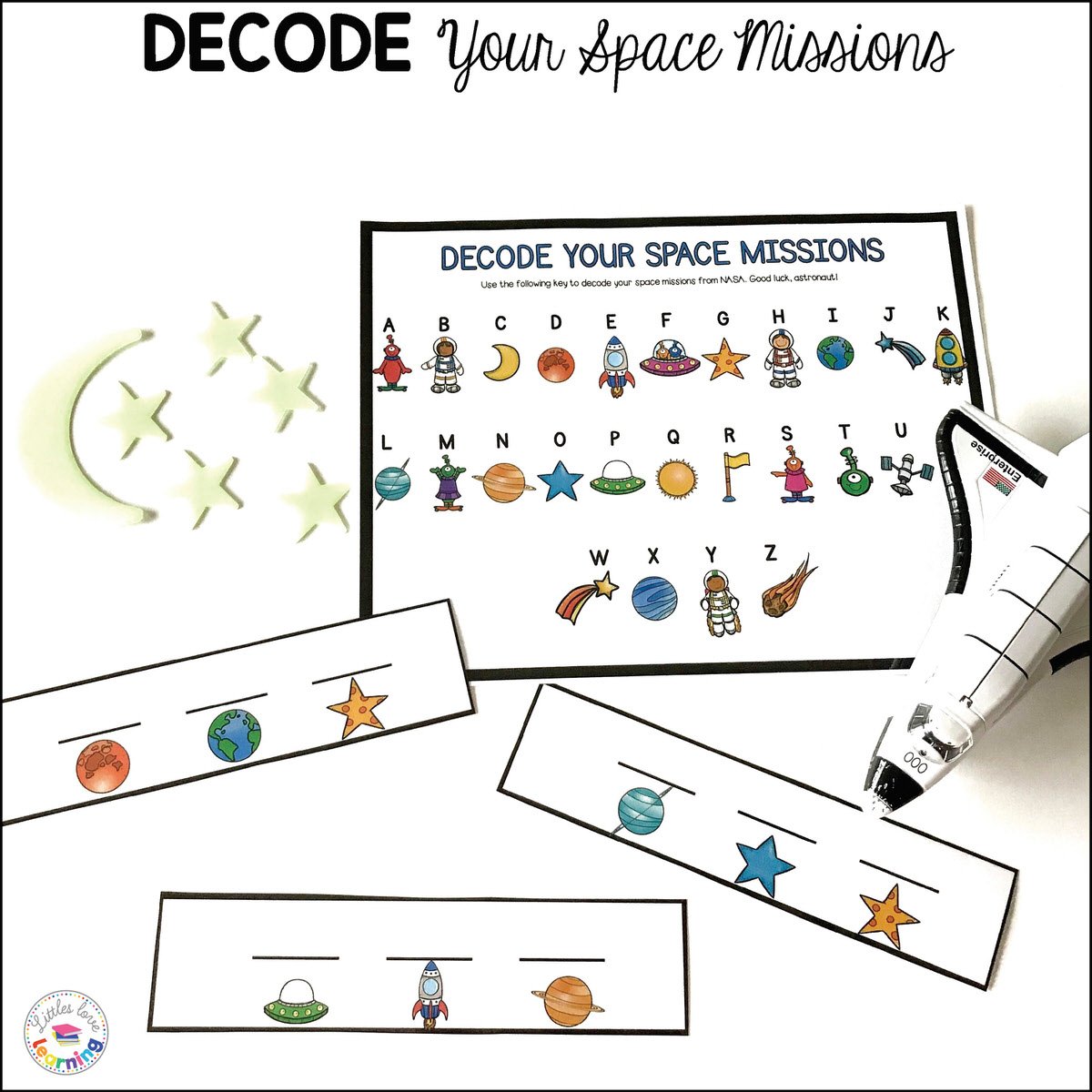 Way Out In Space Preschool Activity Pack (Math & Literacy Printables)