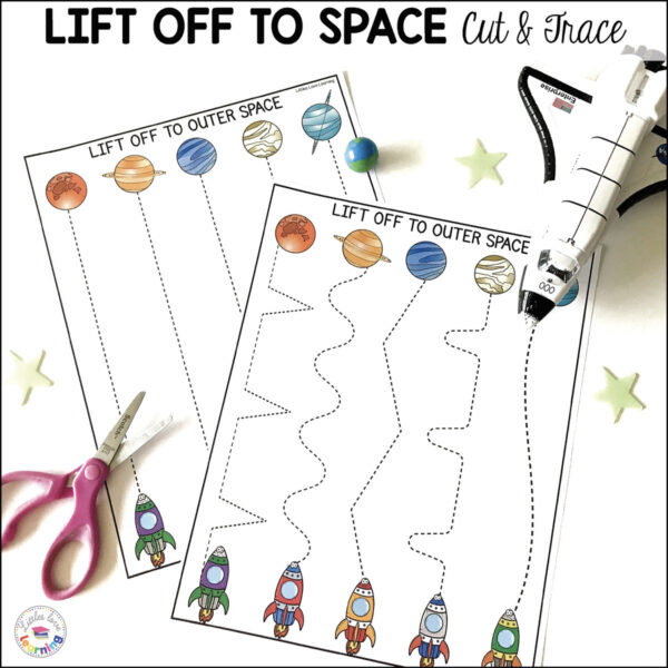 Way Out In Space Preschool Activity Pack (Math & Literacy Printables)