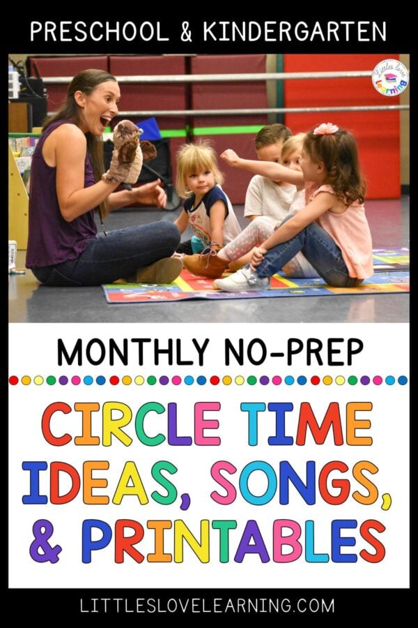 Kindergarten & Preschool Circle Time Printables (No Prep)
