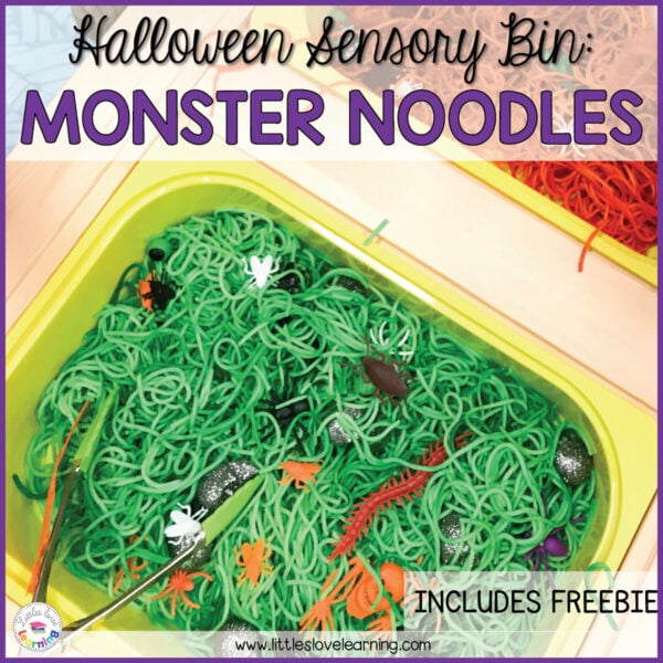 The Spookiest (and Easiest!) Halloween Sensory Bin for Preschool & PreK
