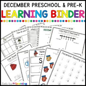 Yearlong Preschool Learning Binder Bundle for Circle Time