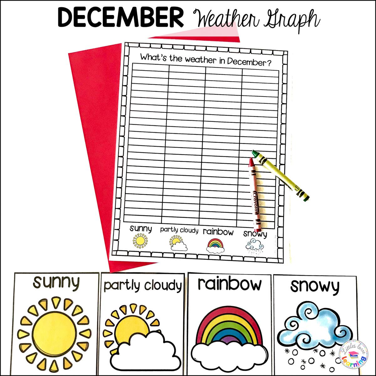 Printable Learning Binder for December (Preschool & Pre-K)