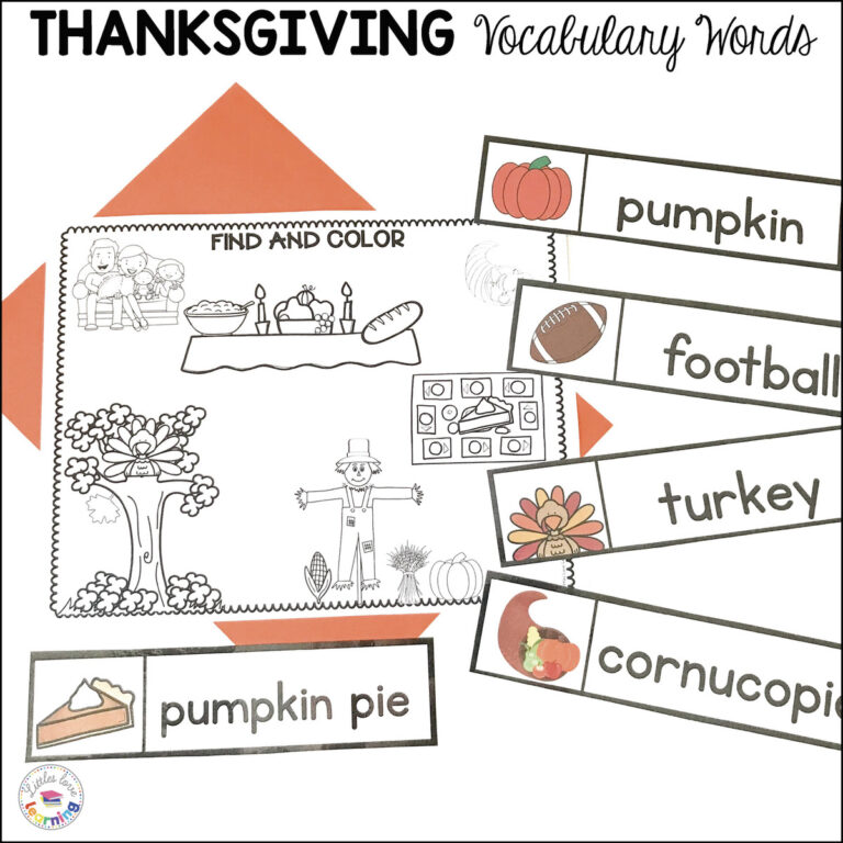 Turkey Preschool Activities for Thanksgiving (Math & Literacy Printables)