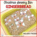 CHRISTMAS SENSORY BIN IDEA: GINGERBREAD SENSORY BIN - Littles Love Learning