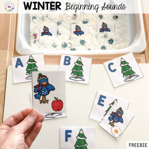 4 FREE Must-Have Winter Printables for Preschool (Math & Literacy)