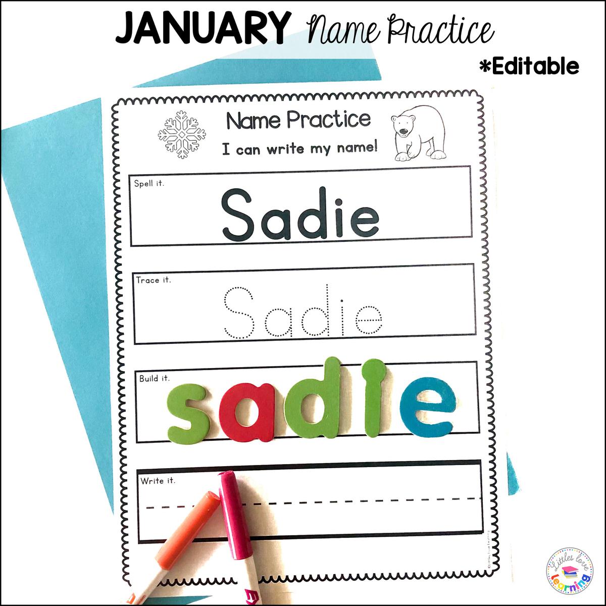 Printable Learning Binder for January (Preschool & Pre-K)