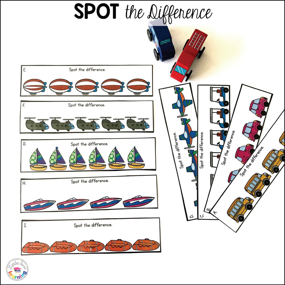 Zoom Zoom! Transportation Activity Pack (Math & Literacy Printables)
