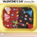 Fun & Festive Valentine's Day Sensory Bin Your Preschooelrs Will LOVE!