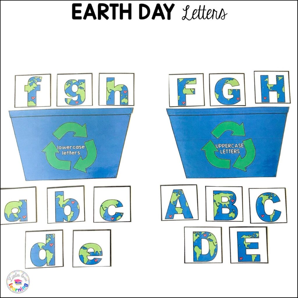 Preschool-Approved Earth Day Printables (Math & Literacy)