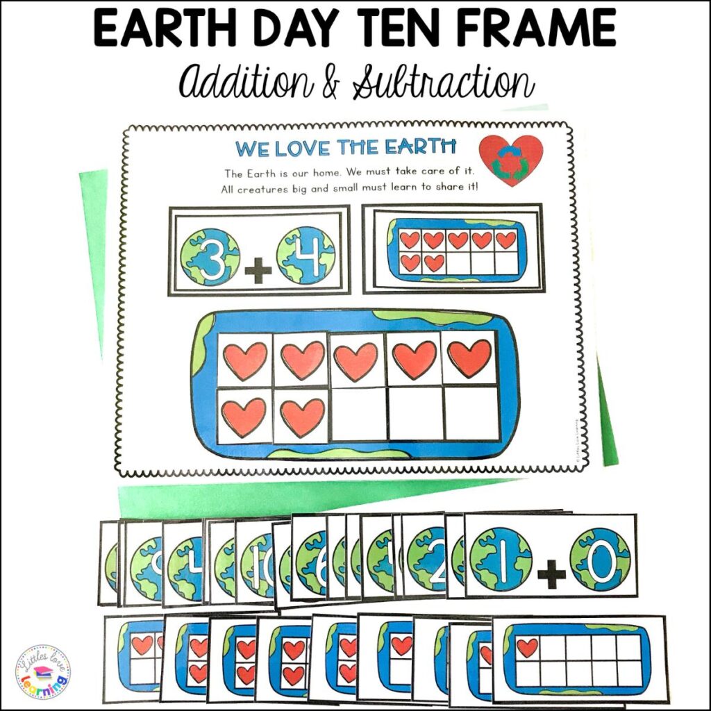 Preschool-Approved Earth Day Printables (Math & Literacy)
