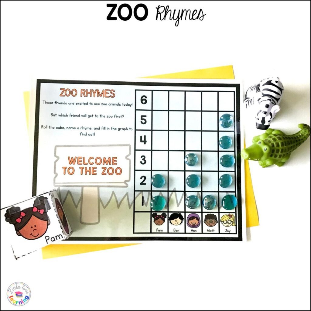 WILD Zoo Animal Preschool & Pre-K Math & Literacy Printables