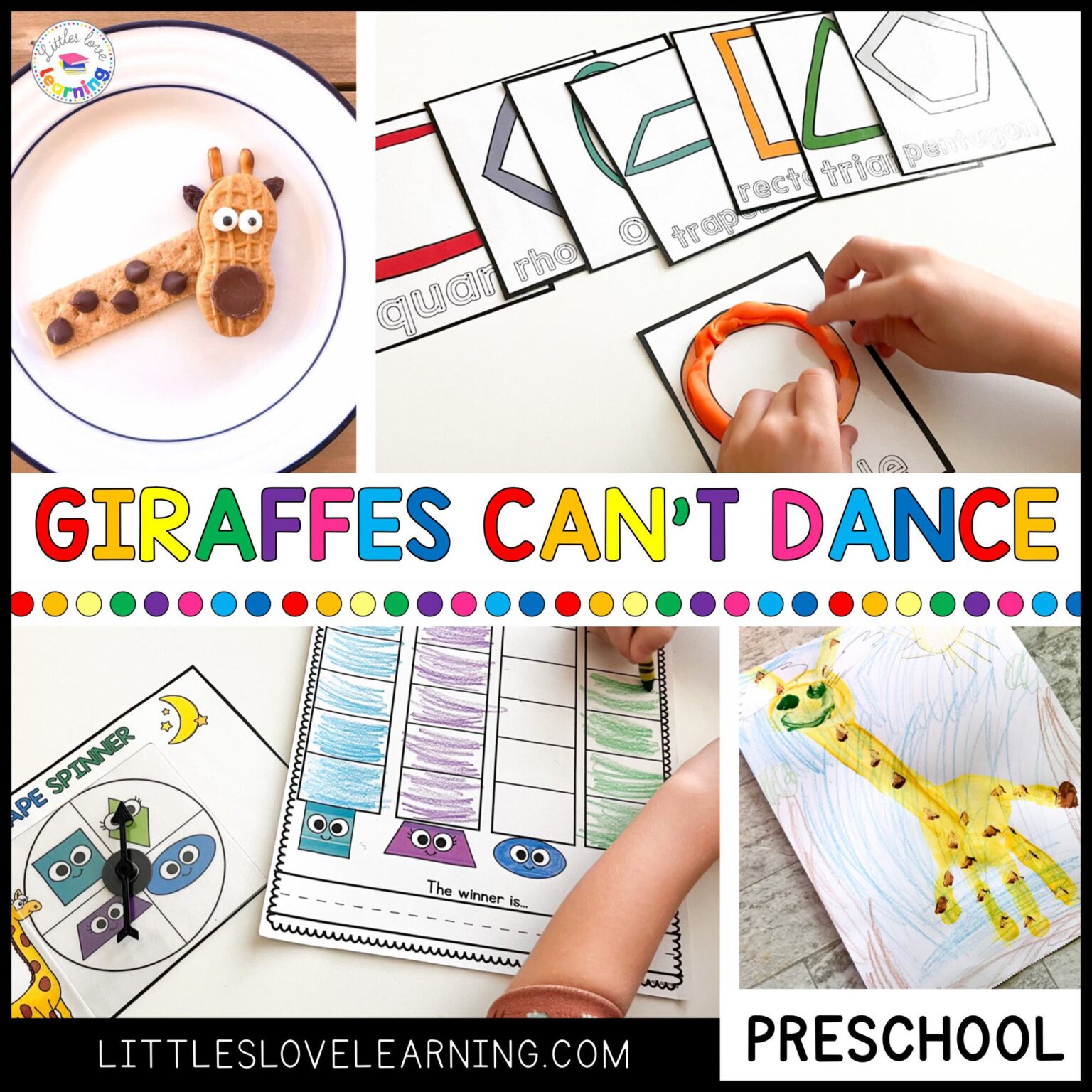 Giraffes Can't Dance Activities for Preschool and Kindergarten