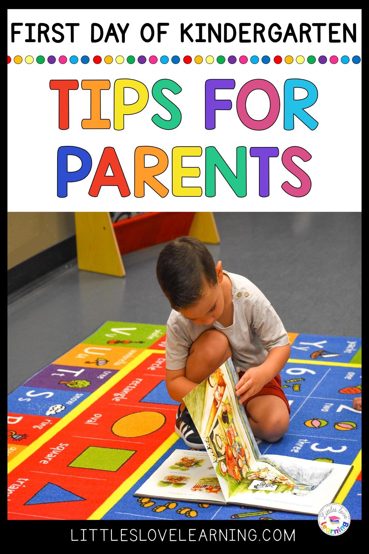 5 Tips EVERY Parent Needs to Know for the First Day of Kindergarten