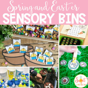 Fun, Hands-On Preschool Spring Sensory Bin (+Freebie)