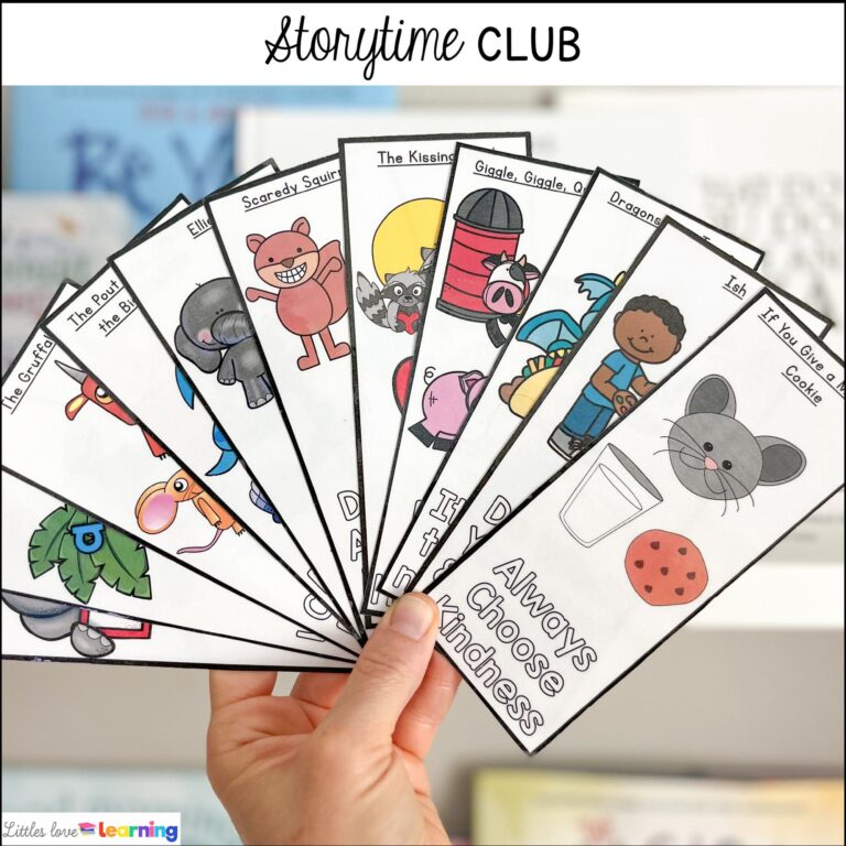 Storytime Book Club for Preschool, Pre-K, and Kindergarten