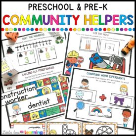 Community Helpers Preschool & Pre-K Math & Literacy Printables