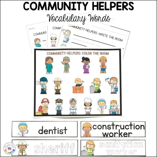 Community Helpers Preschool & Pre-K Math & Literacy Printables