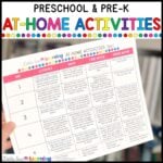8 Weeks of Easy & FREE Preschool Learning Activities To Do At Home
