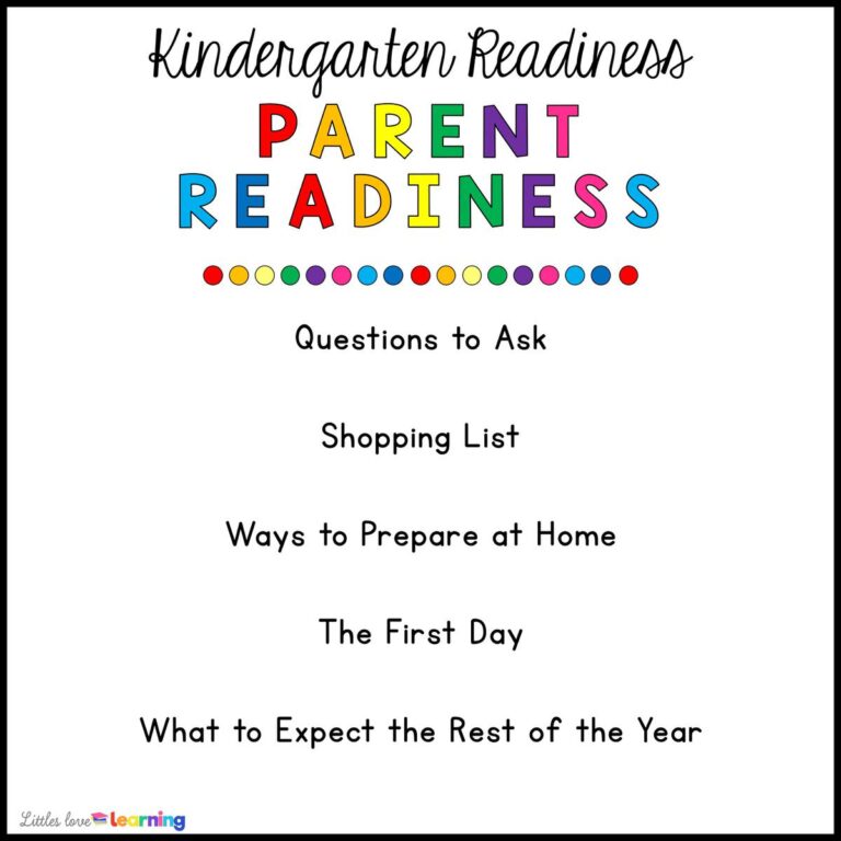 Kindergarten Readiness: Parent Readiness Tips