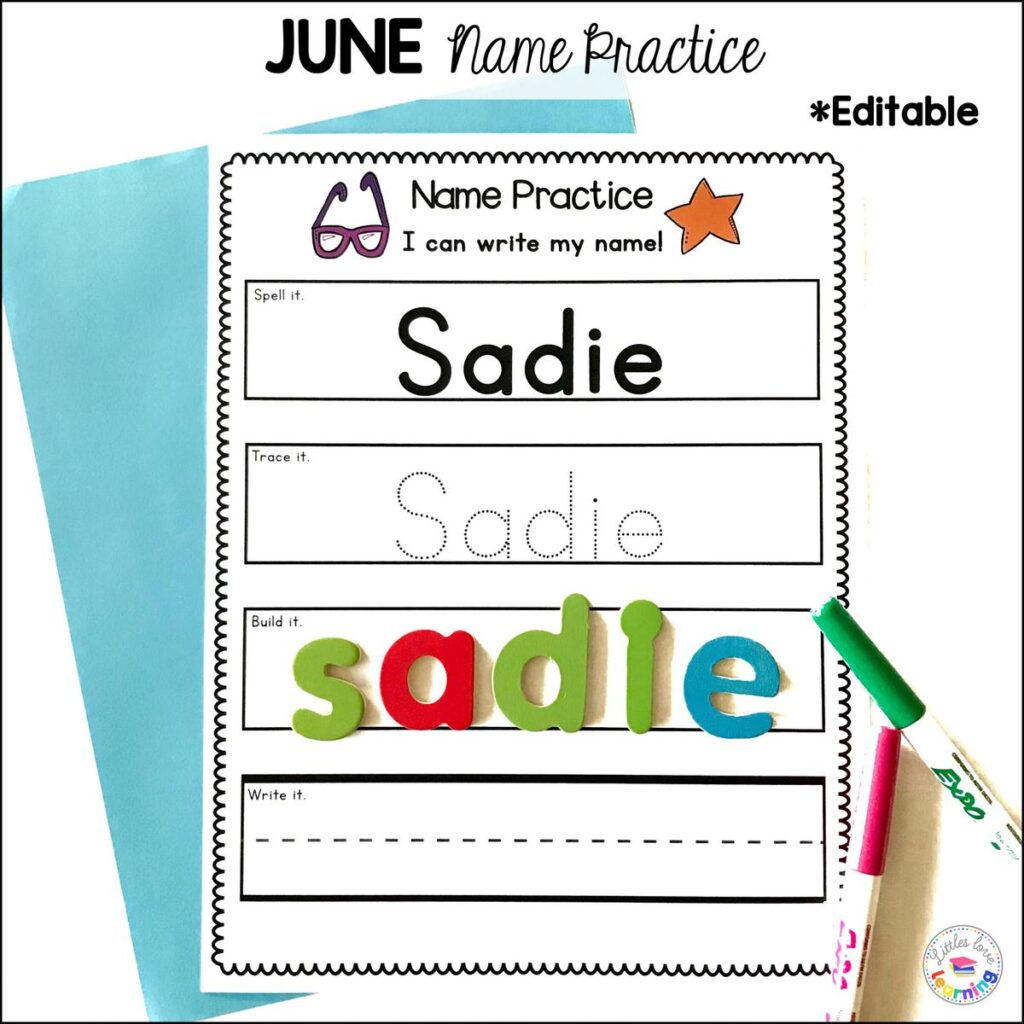 Printable Learning Pages for June (Preschool & Pre-K)