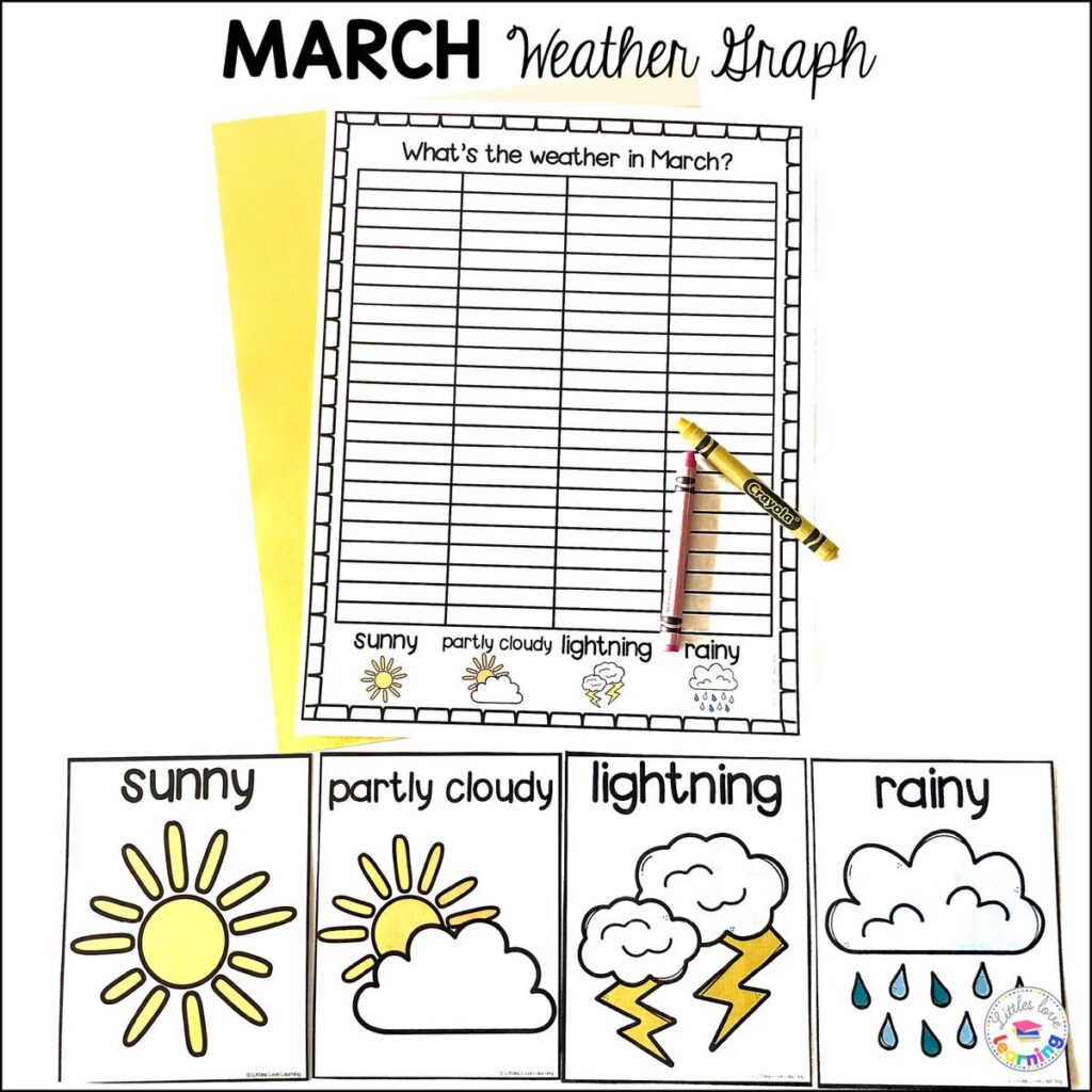 Printable Learning Pages for March (Preschool & Pre-K)
