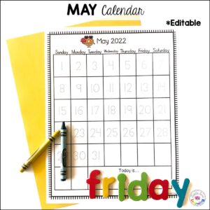 Printable Learning Pages for May (Preschool & Pre-K)