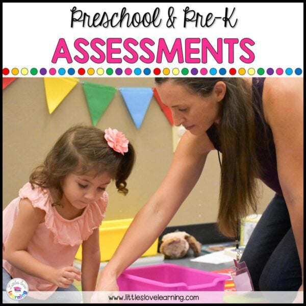 Printable Math & Literacy Assessments for Preschool & Pre-K