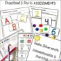 Printable Math & Literacy Assessments for Preschool & Pre-K