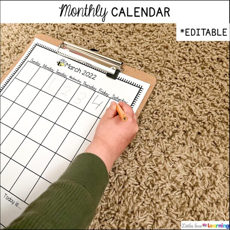 Kindergarten & Preschool Circle Time Printables (No Prep)