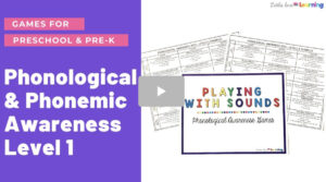 Fun Phonological & Phonemic Awareness Games for Preschool
