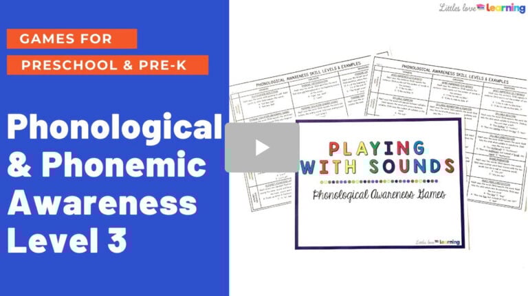 Fun Phonological & Phonemic Awareness Games for Preschool