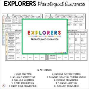 Fall Phonological Awareness Games | Preschool & Kindergarten