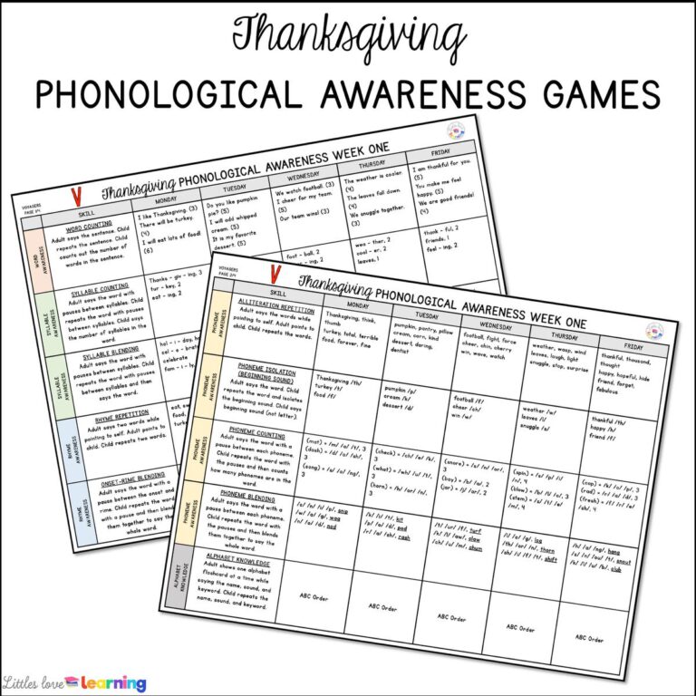 20+ Thanksgiving Preschool & Pre-K Activities (Includes Freebies!)