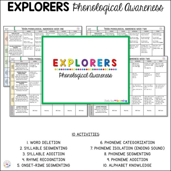 Winter Phonological Awareness Games | Pre-K & Kindergarten