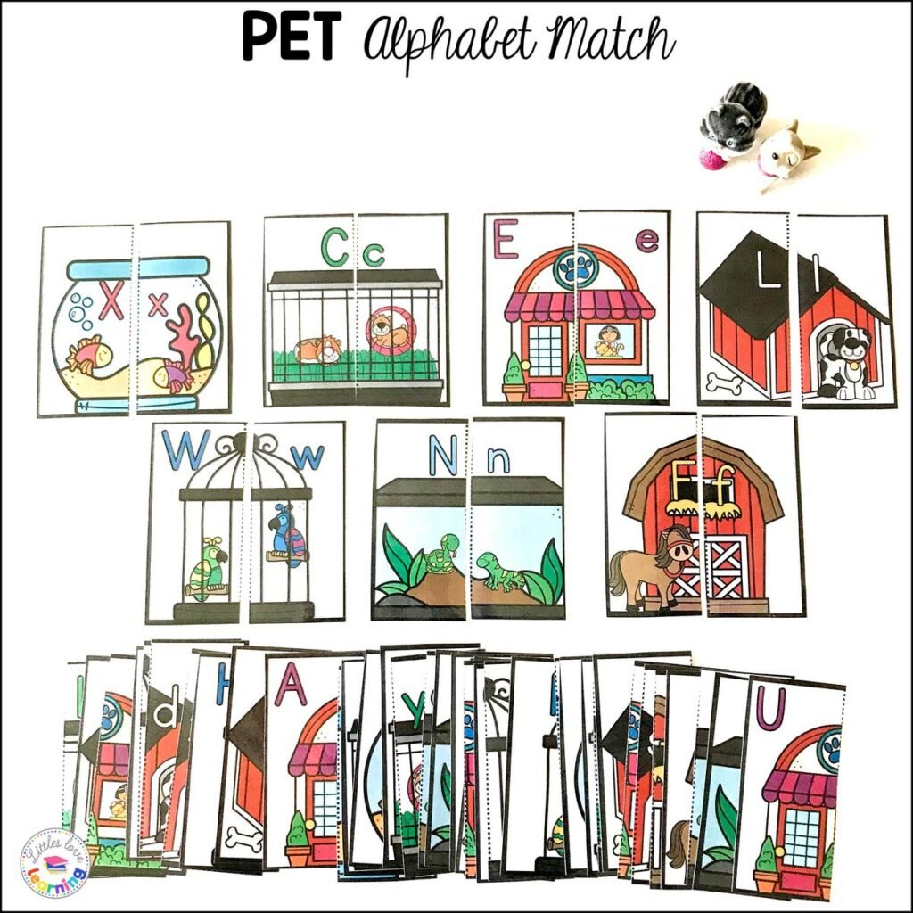Vets Love Pets Preschool & Pre-K Math & Literacy Printables