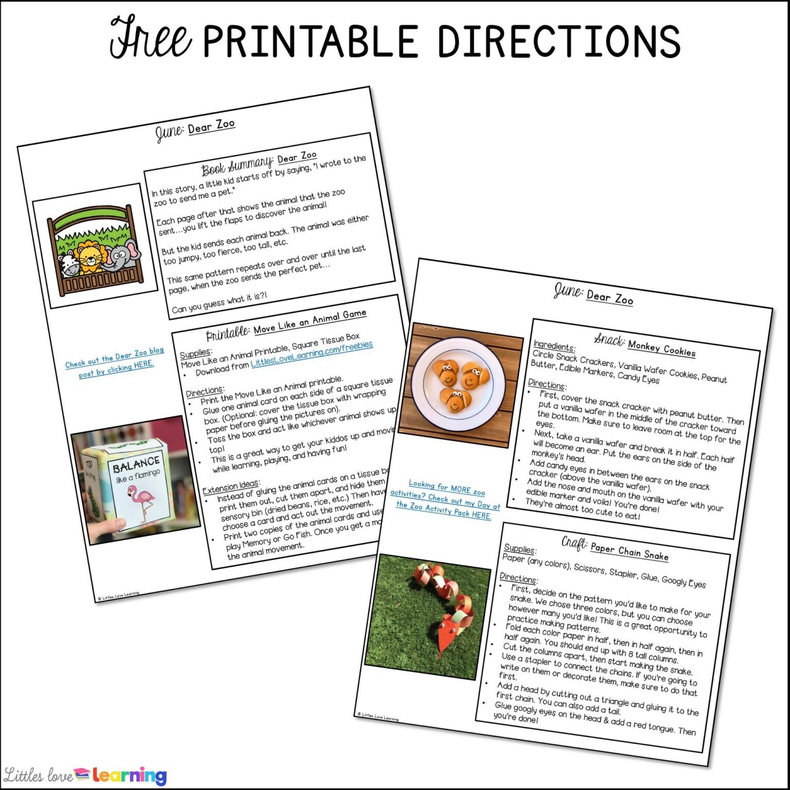 The BEST Dear Zoo Activities for Preschool & Kindergarten