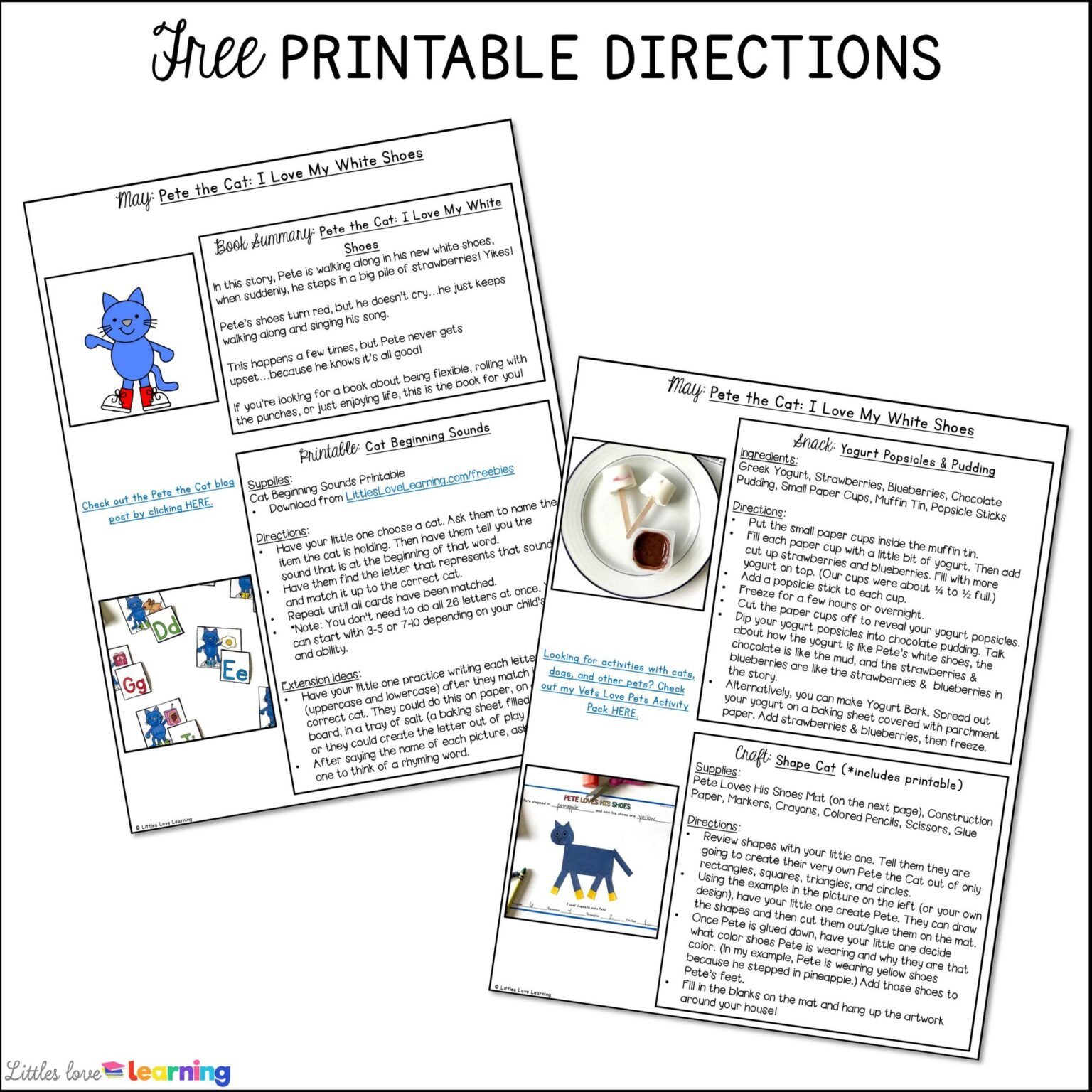 Groovy Pete the Cat Activities For Preschool and Kindergarten