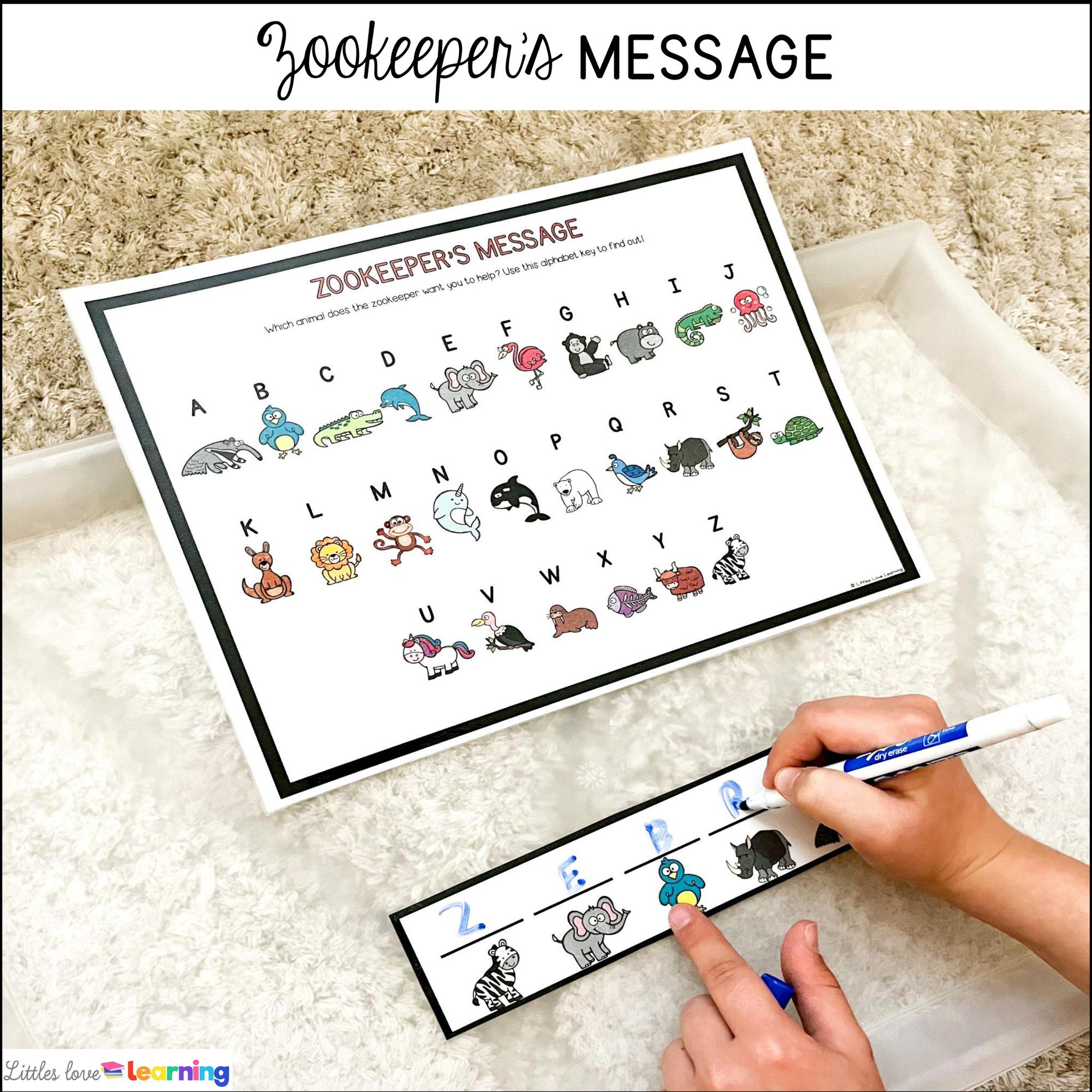 WILD Zoo Animal Preschool, Pre-K, & Kindergarten Activities