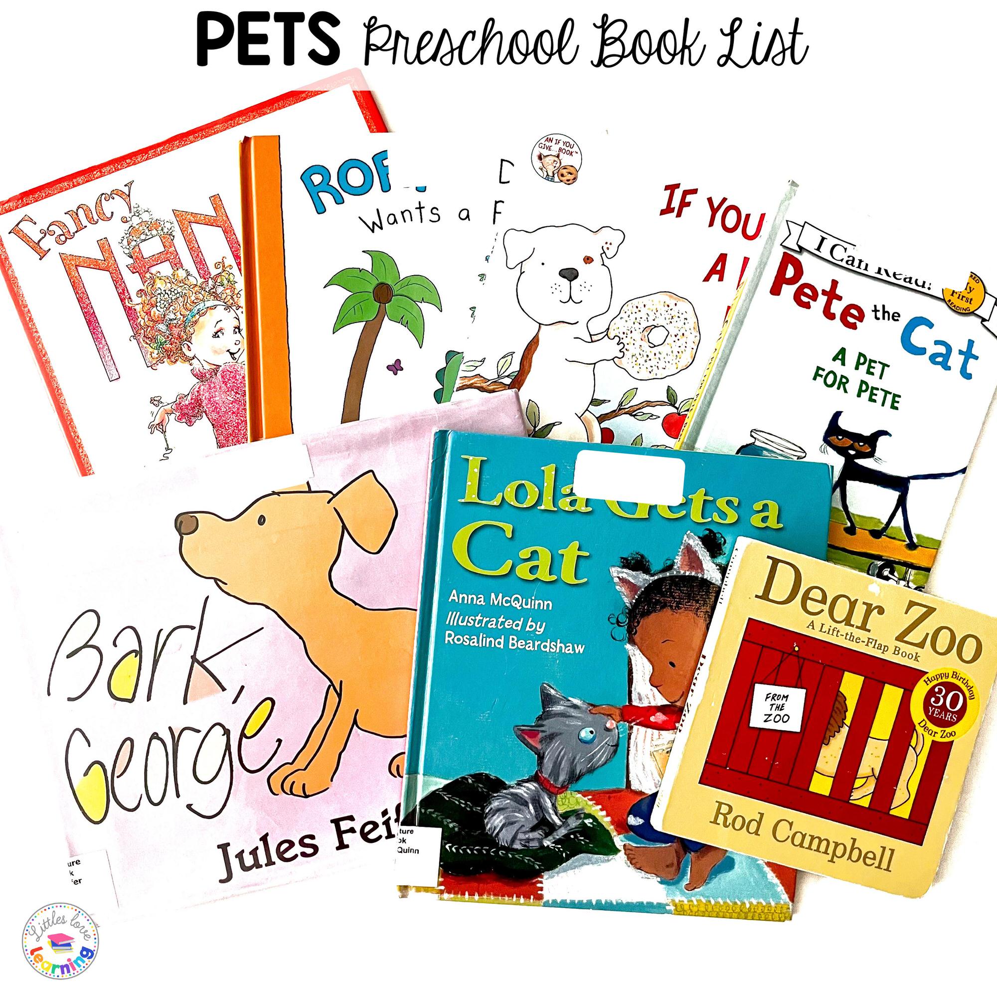 The Cutest Pet Books for Preschool, Pre-K, & Kindergarten